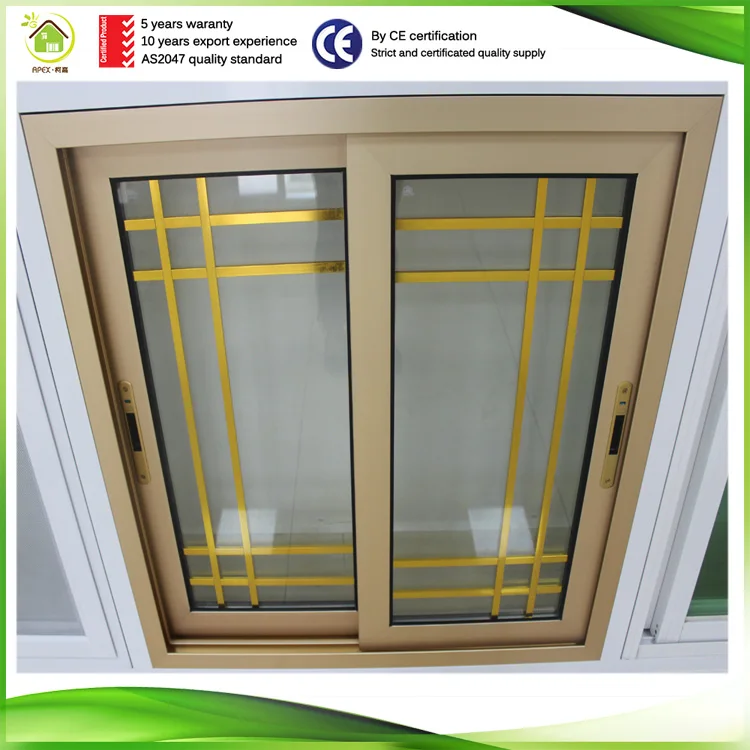 Apex Small Sliding Windows - Tempered Glass & Grill Design