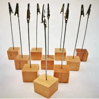 Wood Memo Clip Holder,Photo Memo Clip,Number Card Holder - Buy Photo ...