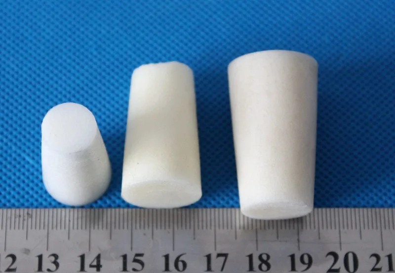 12~17 15~19 17~22mm Test Tube Silicone Bung Silicon Rubber Stopper For ...