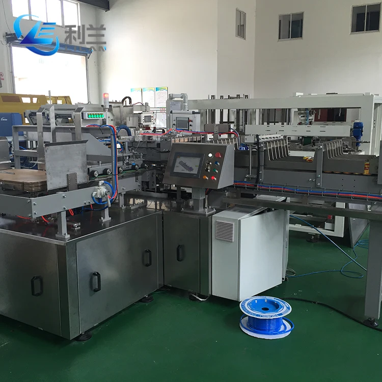 High Speed Automatic Wraparound Case Carton Packer Drop Type Wraparound Case Packer Carton ...