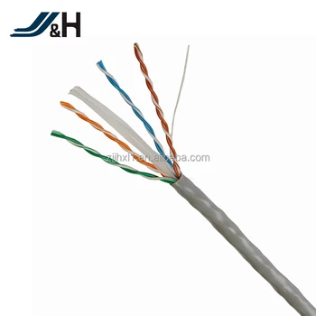 4pr 23awg Utp Cat6 Cable Pe Insulation Indoor Braided Ethernet Cable ...