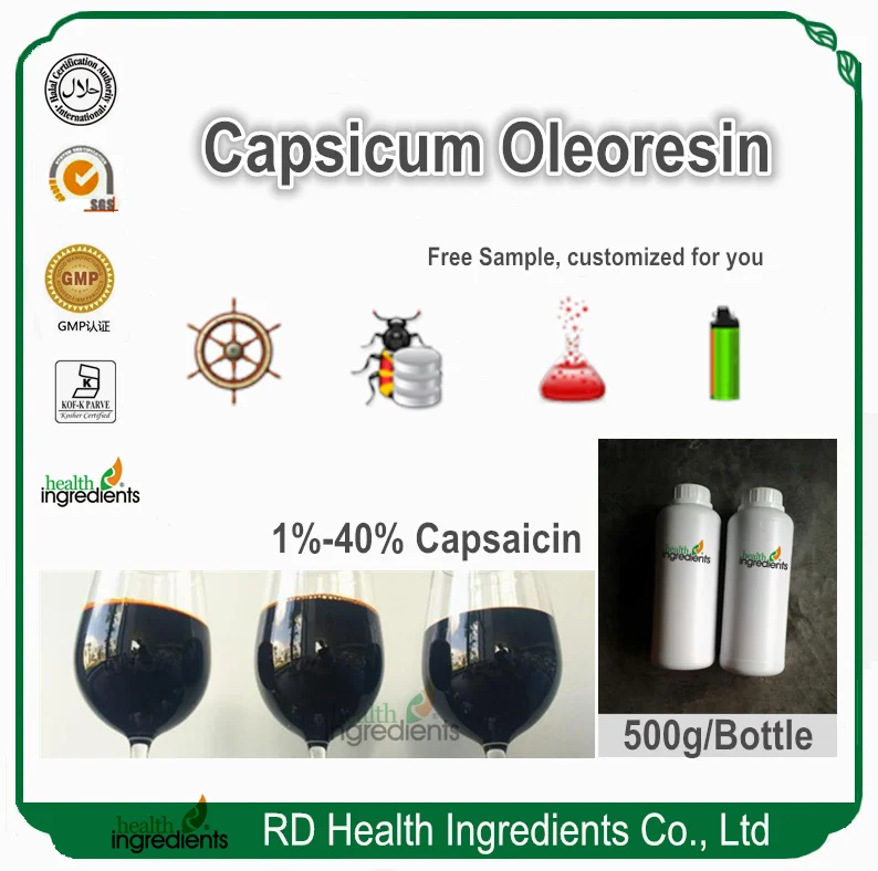 40% Capsaicina 6m Shu Liquid Capsaicin Oil Capsicum Oleoresin 6 Shu ...