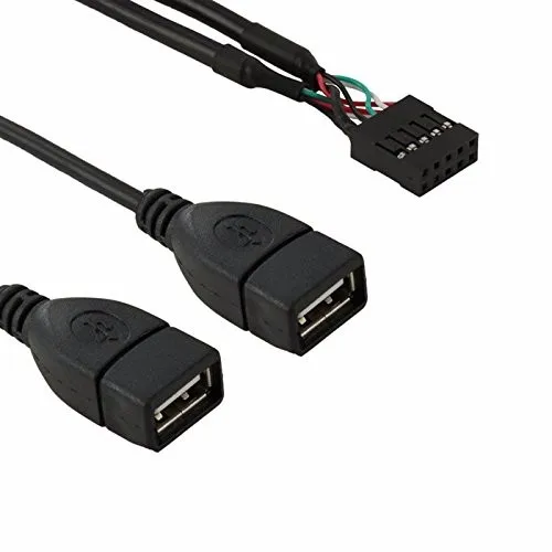 2 Port Usb 3.0 A Female To 20 Pin Header Cable Internal Motherboard ...