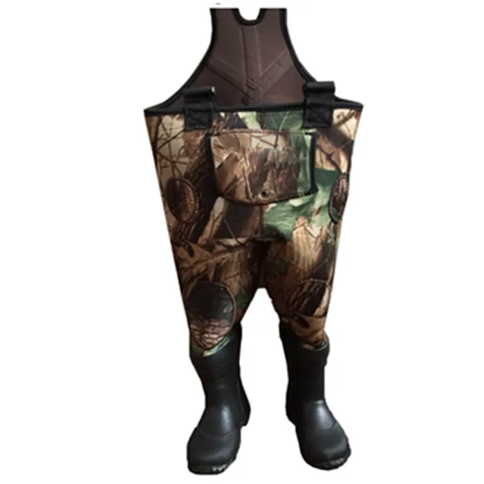 Kids Camouflage Waders - Durable 4mm Neoprene Fishing Gear