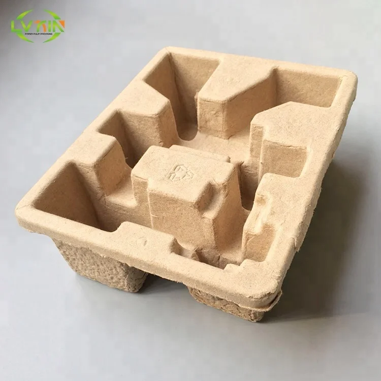 Biodegradable Shipping Tray Molded Pulp Electronic Product Packaging ...