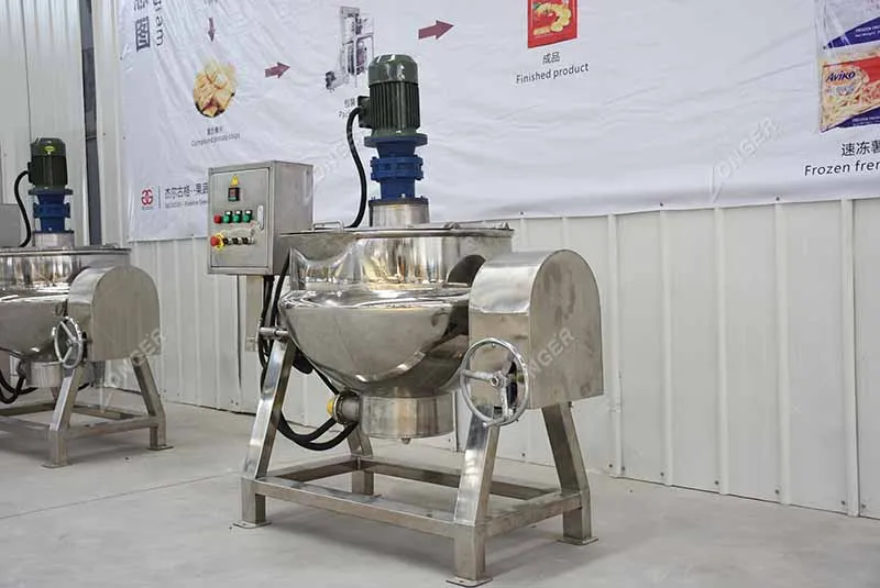 Industrial Boiling Kettle Vat Steam Cooking Pot - 100L-500L