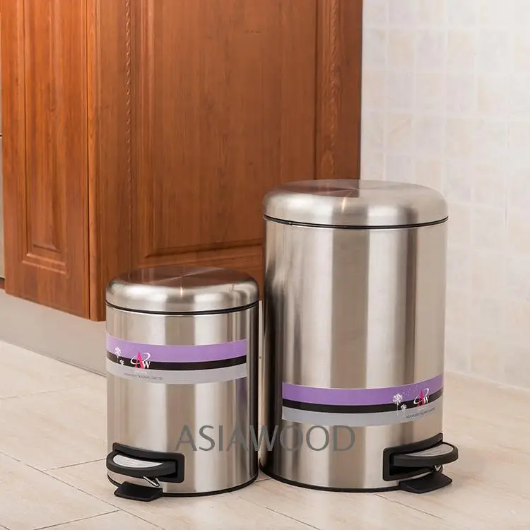 Hot Sale Indoor Metal Waste Dustbin With High Quality Bathroom Toilet ...