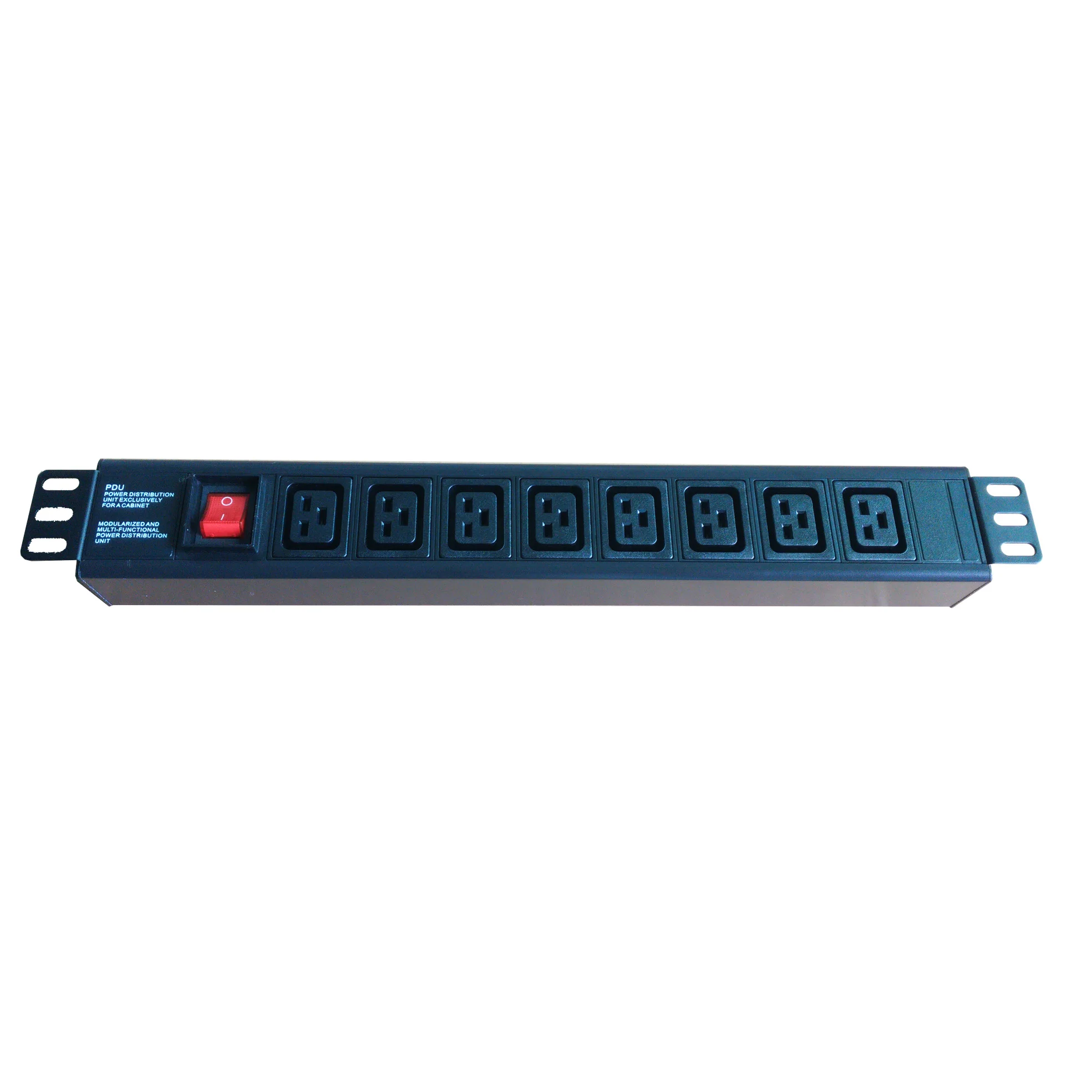 16a/250v 1.5u 8 Outlet Iec C19 Pdu Power Distribution Unit With Switch ...