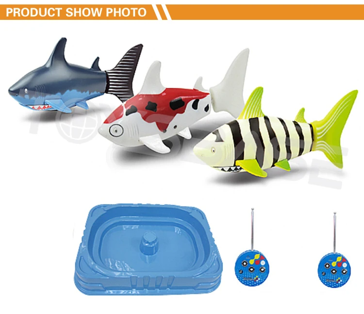 Electric Animals Toy - Water Conduction Remote Control Toy Shark Mini ...