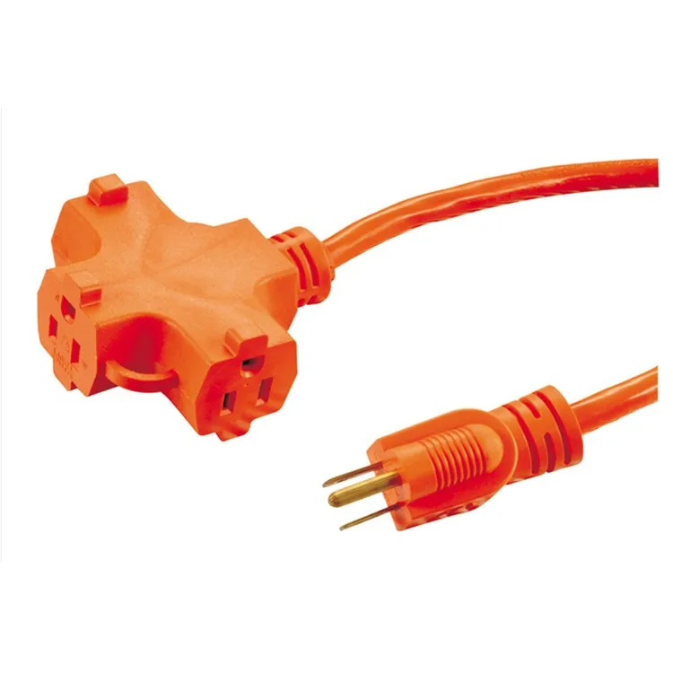 Orange Color 12/3 Outdoor Multi-outlet Extension Cord - Buy Multi ...