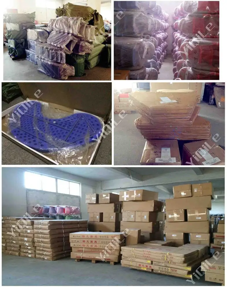 Kids Plastic Half Moon Shape Desks for Classroom - YIQILE