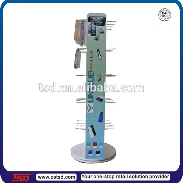 Custom Store Retail Floor Standing 4 Tier Metal Wire Led Flashlight ...