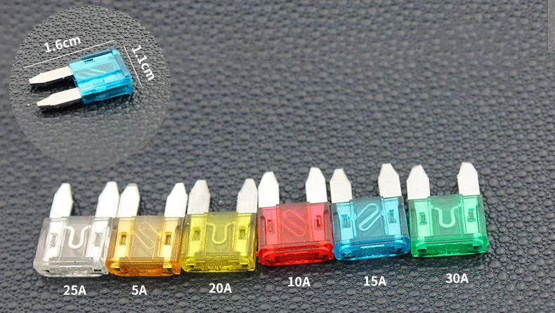 Micro2 Micro3 Low Profile Mini Medium Blade Car Auto Mini Medium Blade Ato Fuses Assorted Kit ...