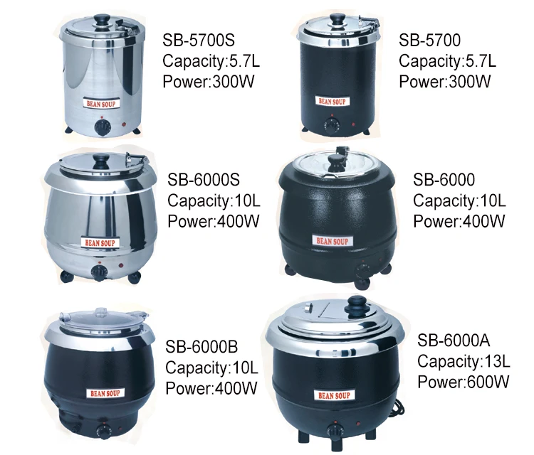 5.7l Buffet Equipment Soup Warming Pot/restaurant Kitchen Electric Soup ...