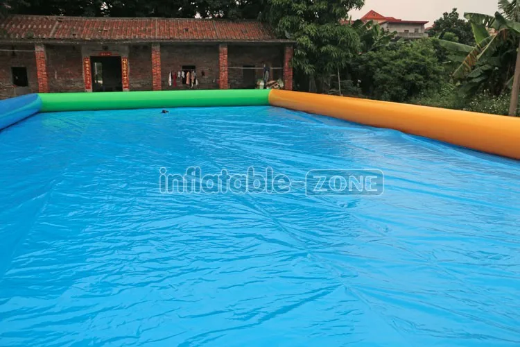 Square 4 Color Giant Inflatable Swimming Pool,Red Yellow Blue Green ...