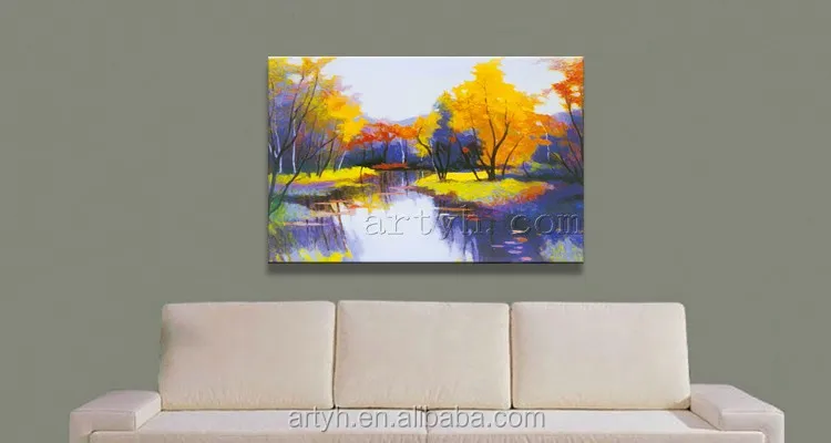 Newest Handmade Beautiful Scenery Drawing Painting - Buy Beautiful ...