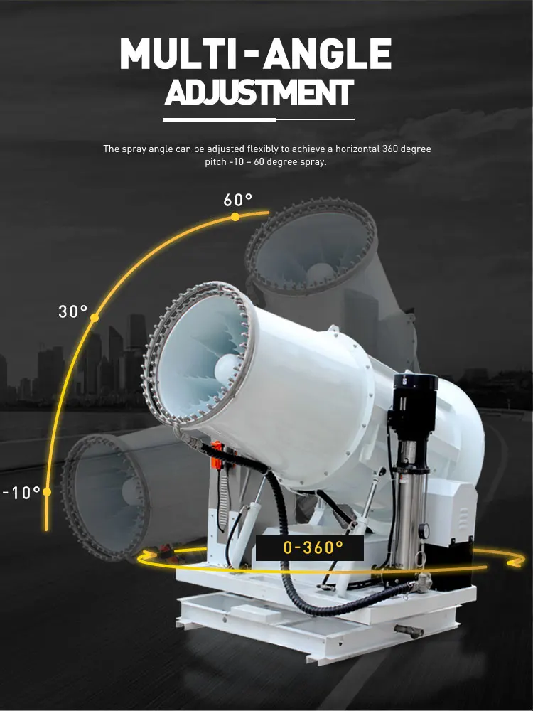 80m Environmental Dust Control Water Mist Cannon - Buy Mist Cannon ...