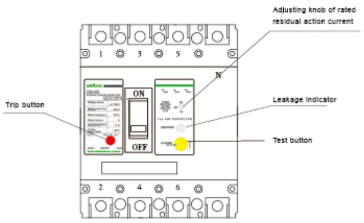 Ac50/60hz 690v Elcb Mcb 3 Pole 4pole 225a 250a 630a Mccb Moulded Case ...