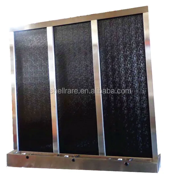 Big Customized Glass Wall Waterfall Fountains Water Screen With Warm ...