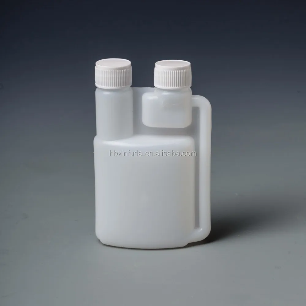 100ml 500ml 1000ml Natural Clear Hdpe Pharmaceutical Two Neck Plastic ...
