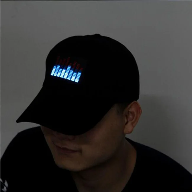 Putty Supply Custom El Panel Sound Activated Led Light Up Baseball Cap ...