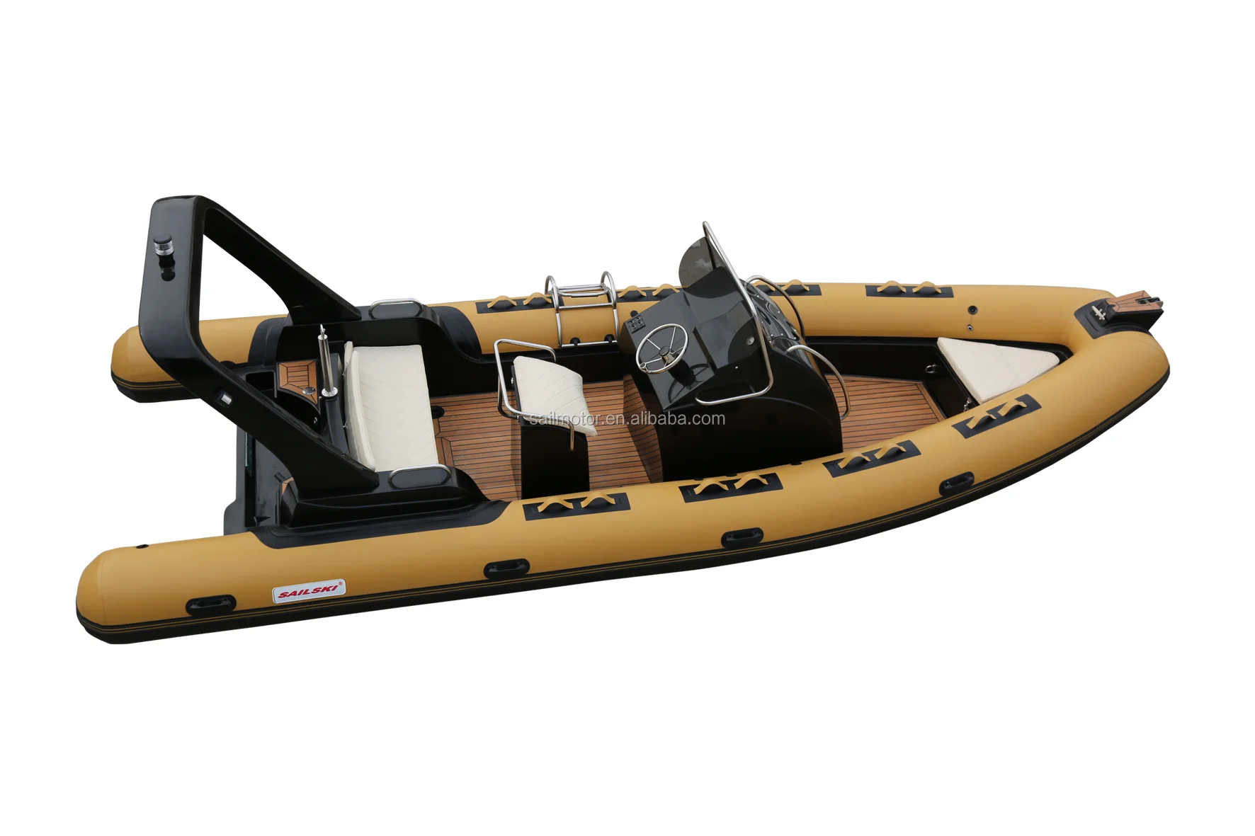 Sailski Rib Boat 680,6.8m/23ft Length,Hypalon 1.25mm,Fiberglass Hull ...