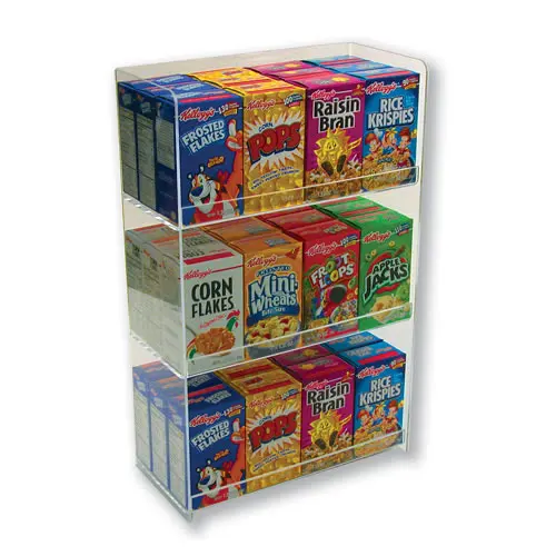 Wholesale Sturdy 3 Tiers Clear Acrylic Cereal Display Holder Rack - Buy ...