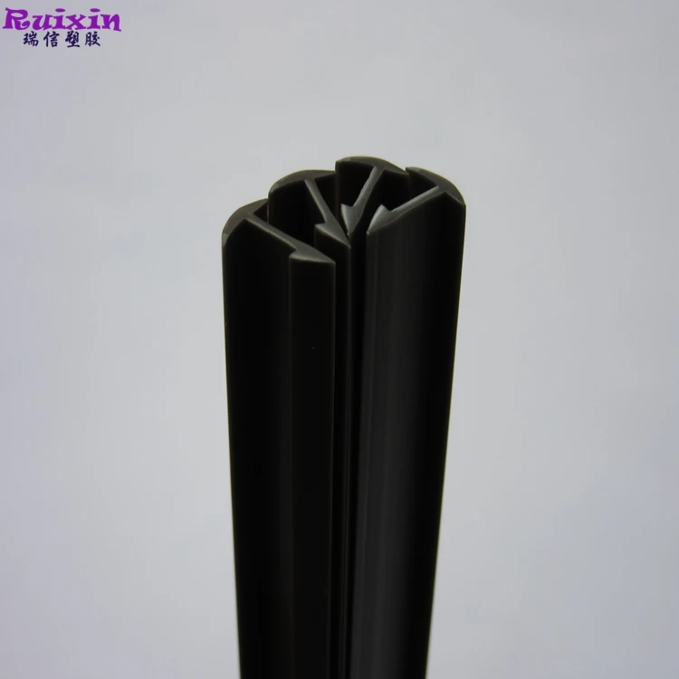 Black T-Shaped Flexible Door Seal Weatherstrip Extruded Plastic Profile ...