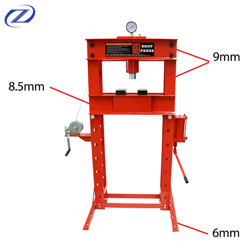 Manual 40 Ton Hydraulic Shop Press Machine With Gauge - Buy Manual 40 ...
