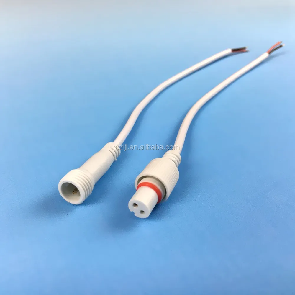 Ip67 2 Pole Wire Waterproof Connector Cable (male&female) - Buy 2 Pole ...
