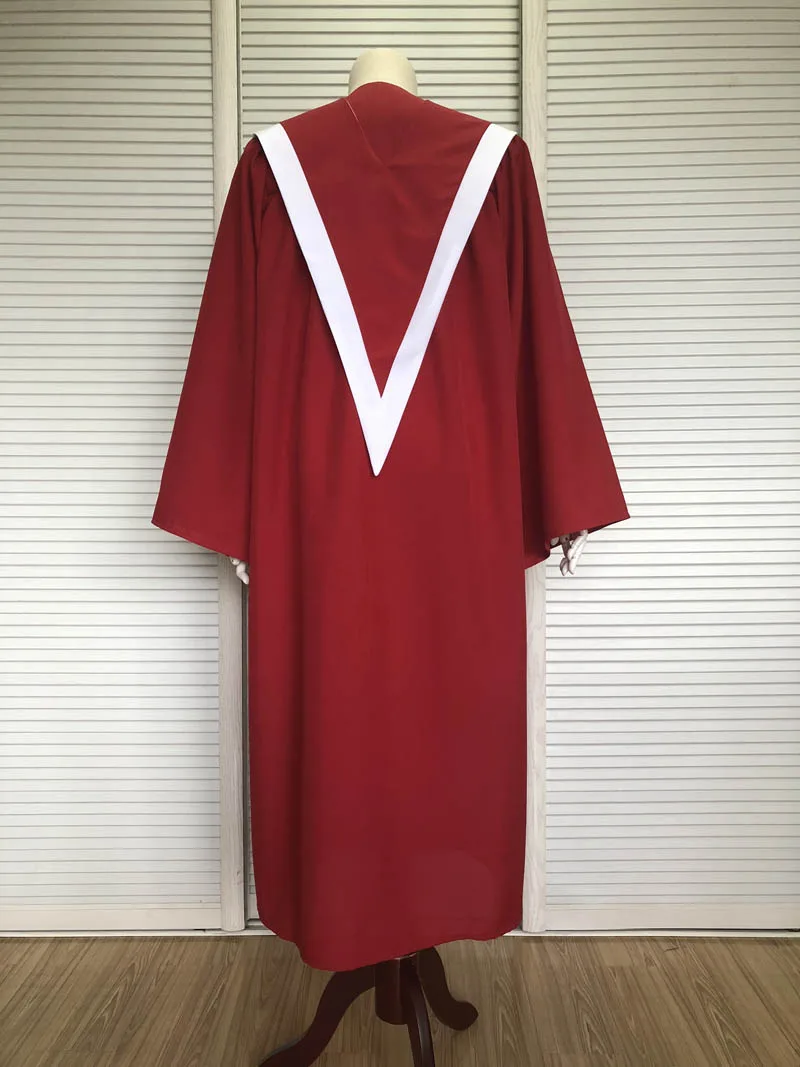 Custom Design Choir Overlay Purple and White Color Choral Robe