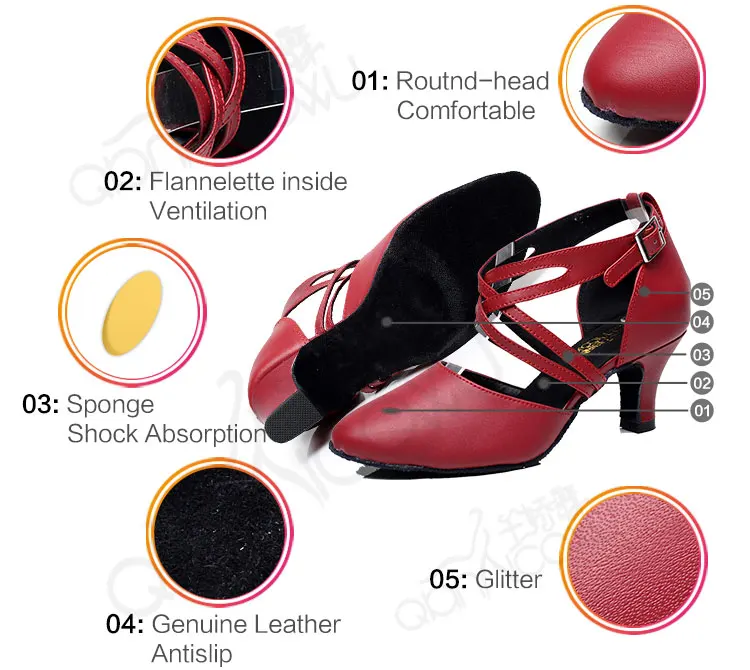 Red Satin Genuine Leather Cotton Fabric Tap Dance Shoes For Women - Buy ...