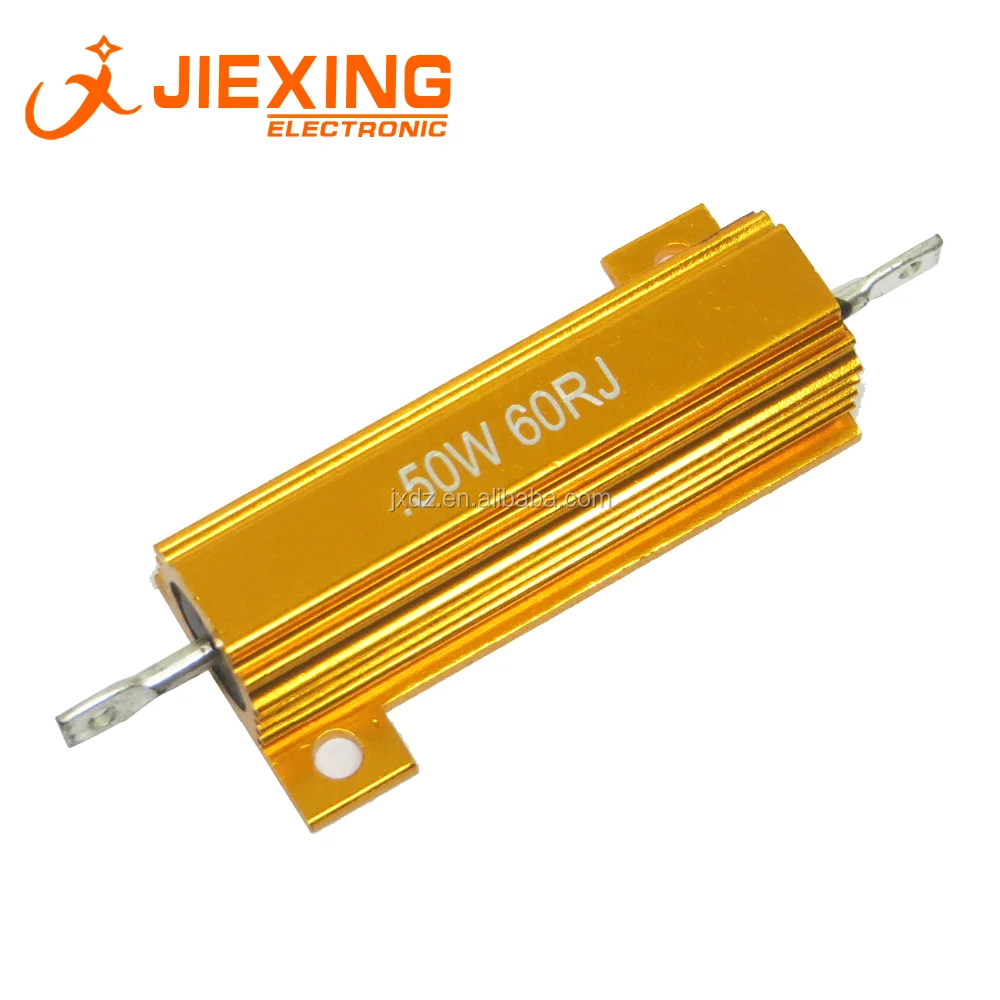 50w 60 Ohm 60r Aluminum Shell Resistor 5% Rx24 High Power Gold Resistor ...