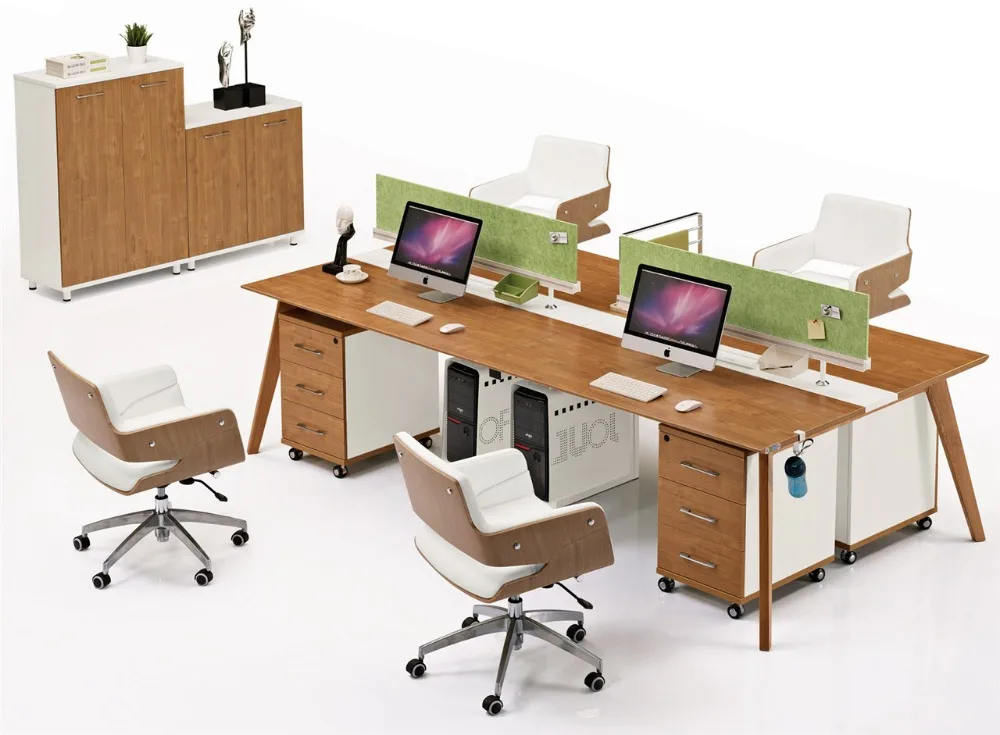 Administrative Office Furniture Malaysia Counter Workstation 2 Seat ...