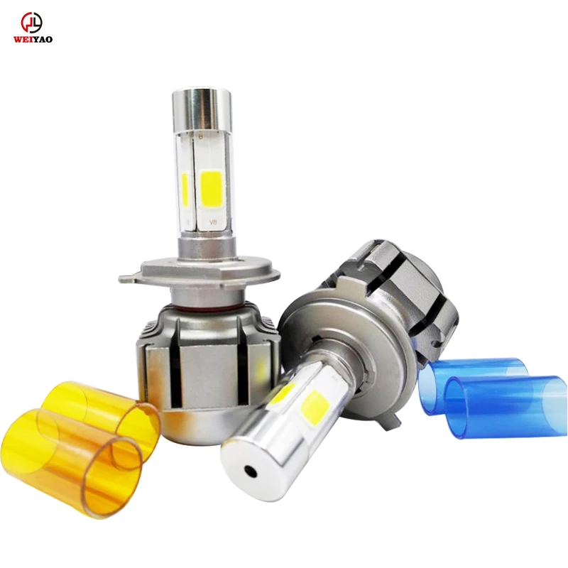 Weiyao Led Headlight V8 H4 Bulbs Dual Hi/low Beam Led Headlight For ...