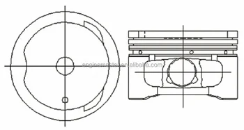 3sz-ve Piston Set Alfin Diameter 72*45.5 Pin 18*59 Ring 1.2-1.2-2.0 ...