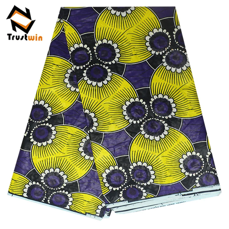 Wax Print Fabric African Ankara With Stones Dress Fabrics - Buy African ...