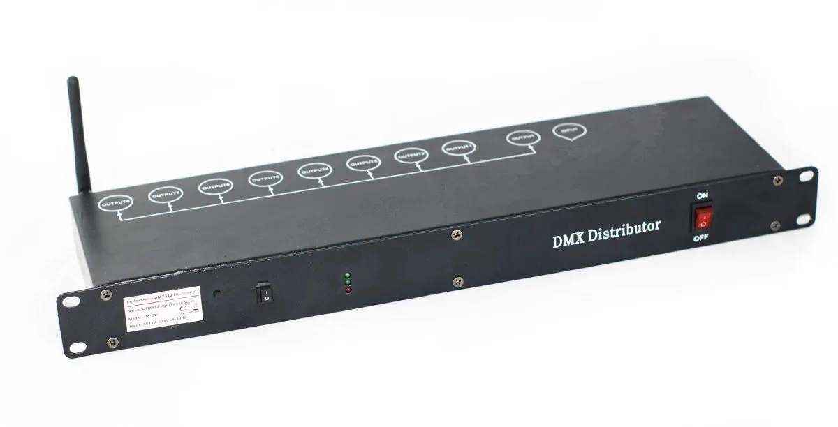 Wireless 8ch Dmx Splitter / Dmx512 Signal Amplifier For Dmx Console ...