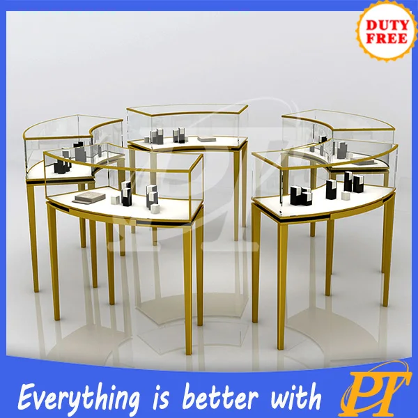 Glass Jewelry Display Shelf Jewelery Led Showcase Jewellery Shop Window ...