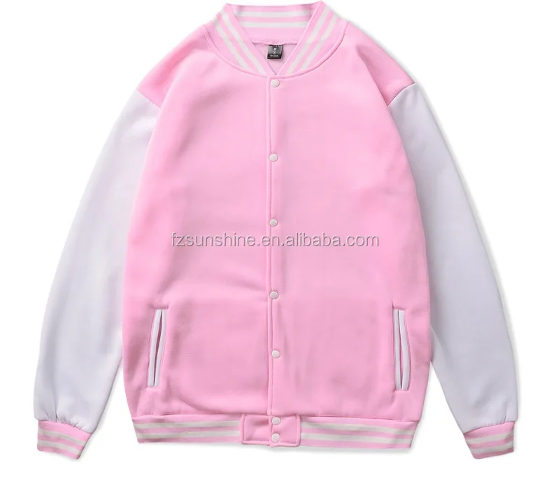2018 Pink Custom Wholesale Blank Varsity Jacket Buttons - Buy Varsity ...