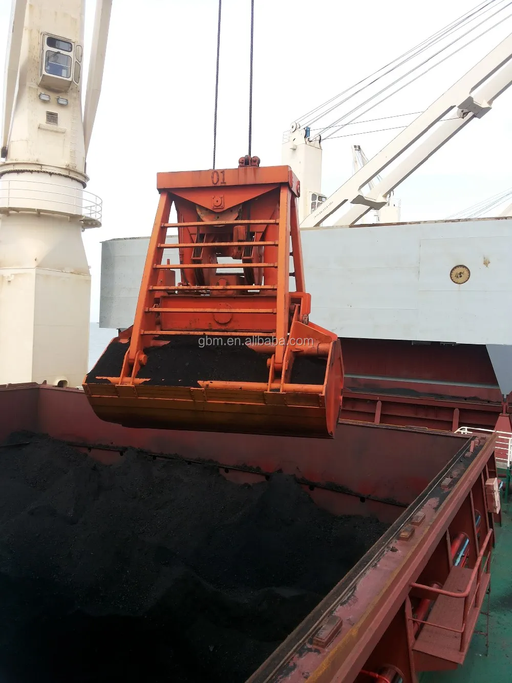 8-10-12 Cbm 24 Ton Remote Control Grab For Ship Deck Crane Loading ...