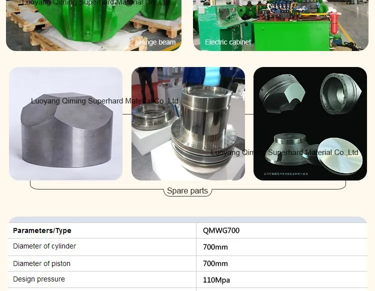 Hot Sale Hpht Synthetic Diamond Machine Cubic Press Qmwg700 In Henan ...