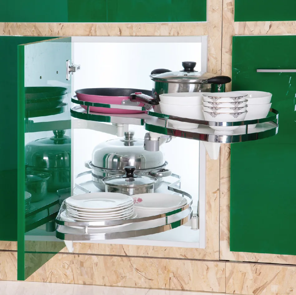 Swing Tray High Quality Kitchen Cabinet Storage Basket Magic Corner ...