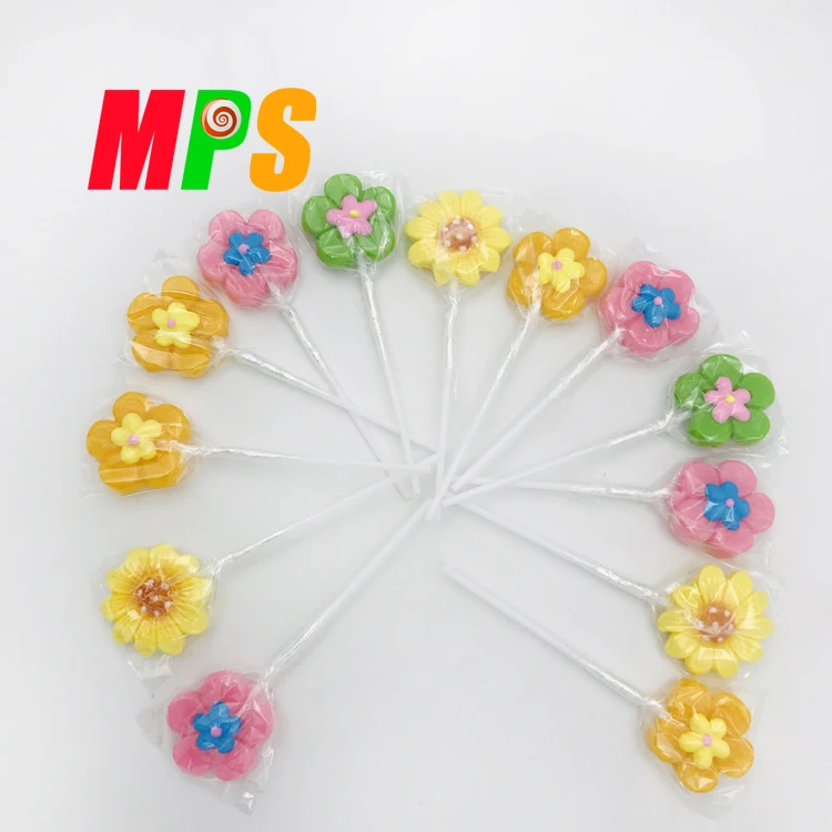 Little Flower Shape Sweet Candy Lollipop - Buy Flower Shaped Candy ...