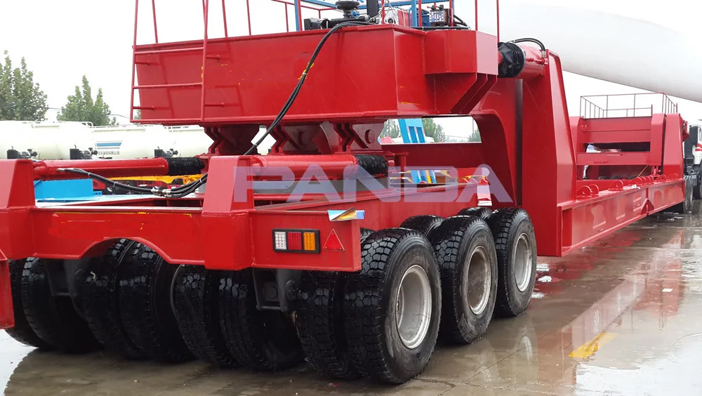 100-500 Tons Hydraulic Steering Multi Axle Gooseneck Trailer