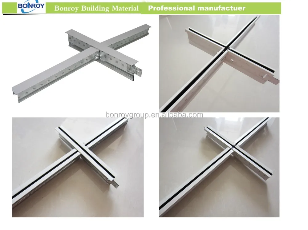 Alloy end clip suspended ceiling t runners / ceiling t runner, View ...