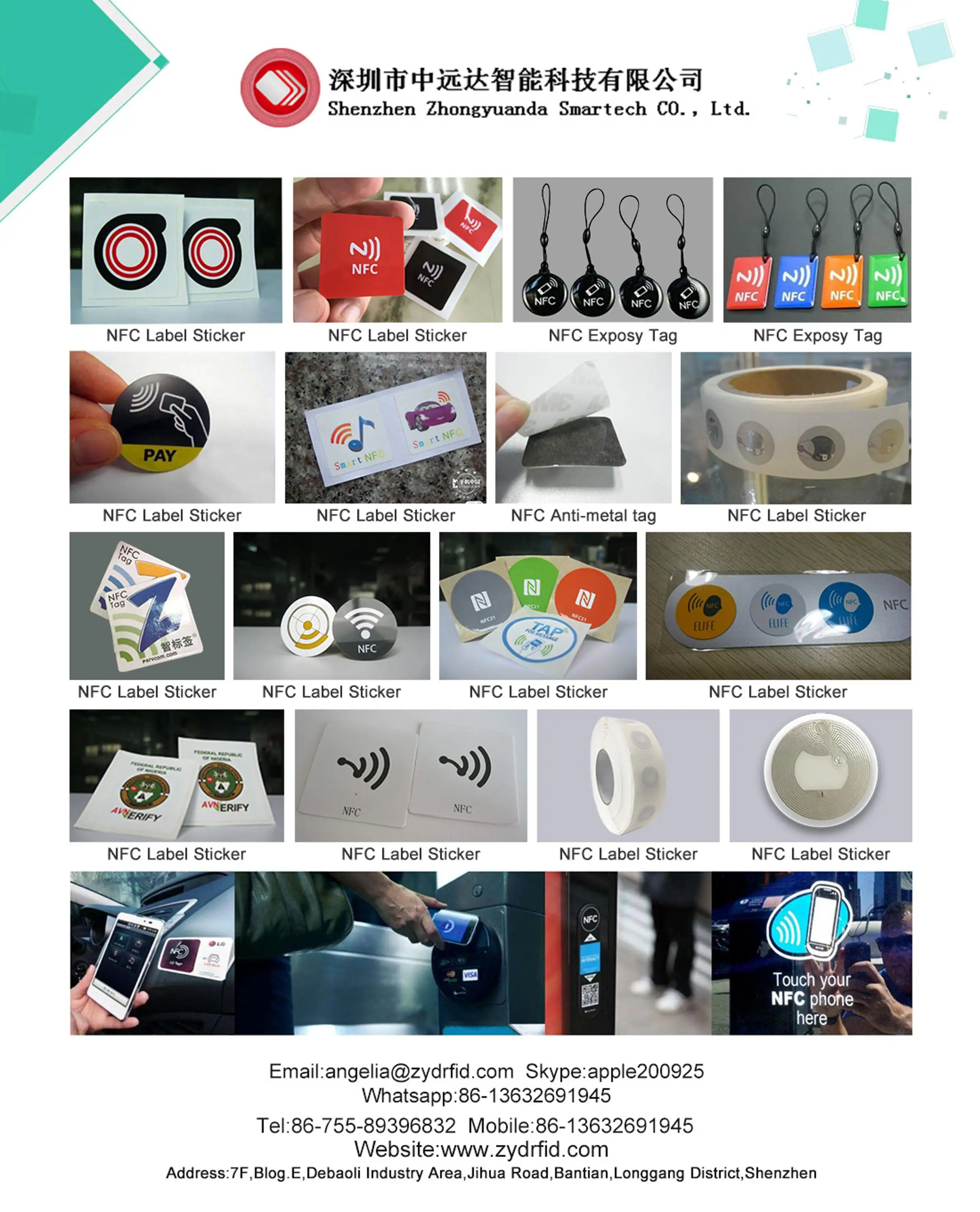 Customized Pre-printed 13.56mhz Hf Anti-metal Tag Rfid Nfc Ntag213 ...