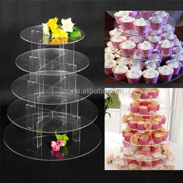 5 Tier Clear Acrylic Wedding Cake Stand - Buy Wedding Cake Stand,5 Tier ...