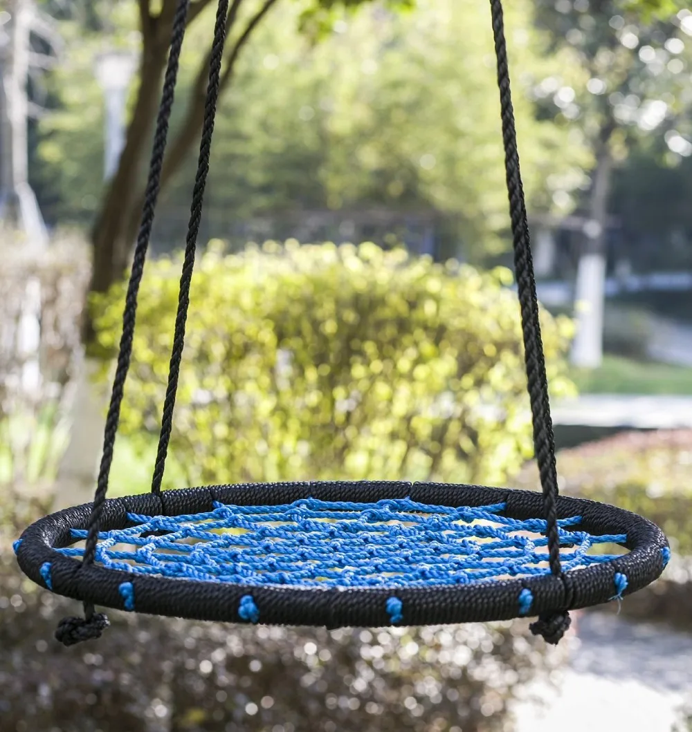 Outdoor Kid Tree Swing Round Net Hanging Rope Baby Net Swing - Buy Net ...