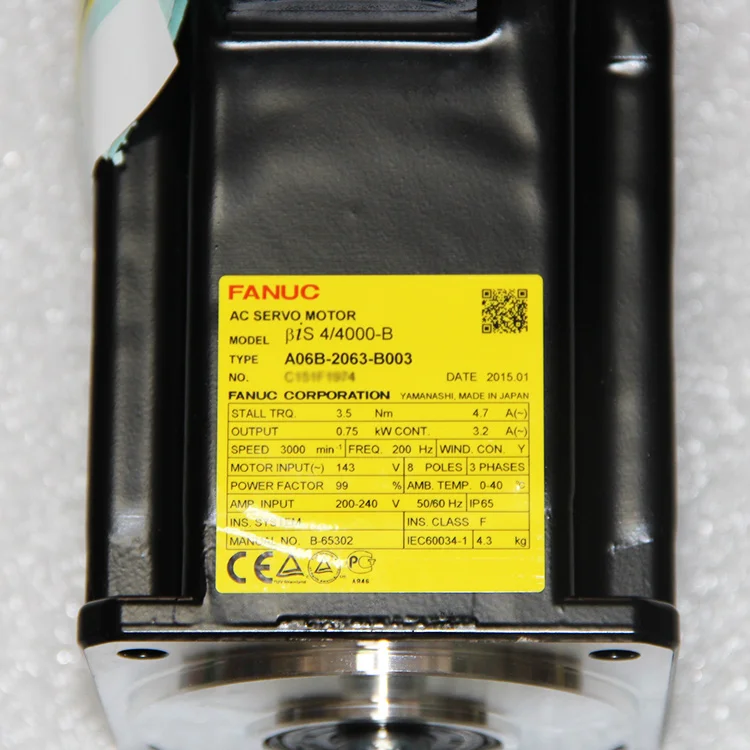 A06b-2063-b003 New Original Fanuc Ac Servo Motor - Buy Fanuc Ac Servo ...